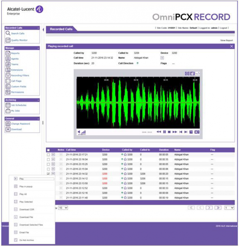 OmniPCX Record - บริษัท เฟล็กซ์คอม จำกัด